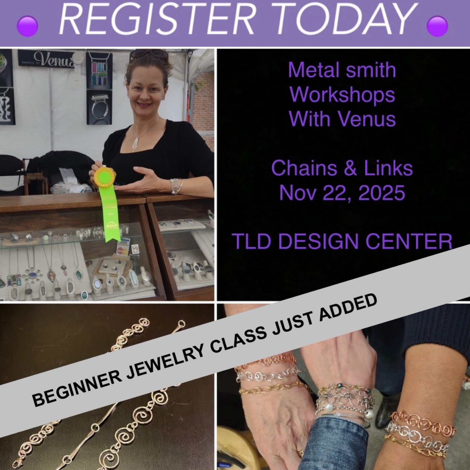 Metal Smith Jewelry Art and Design Chicago Area Class in Silver Chain ...